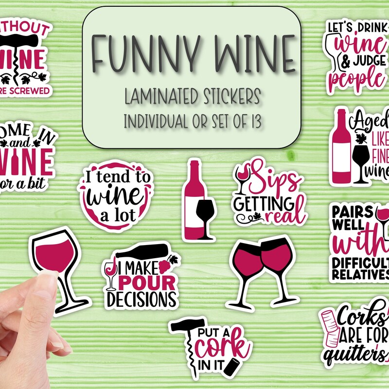 Wine Decals - Etsy