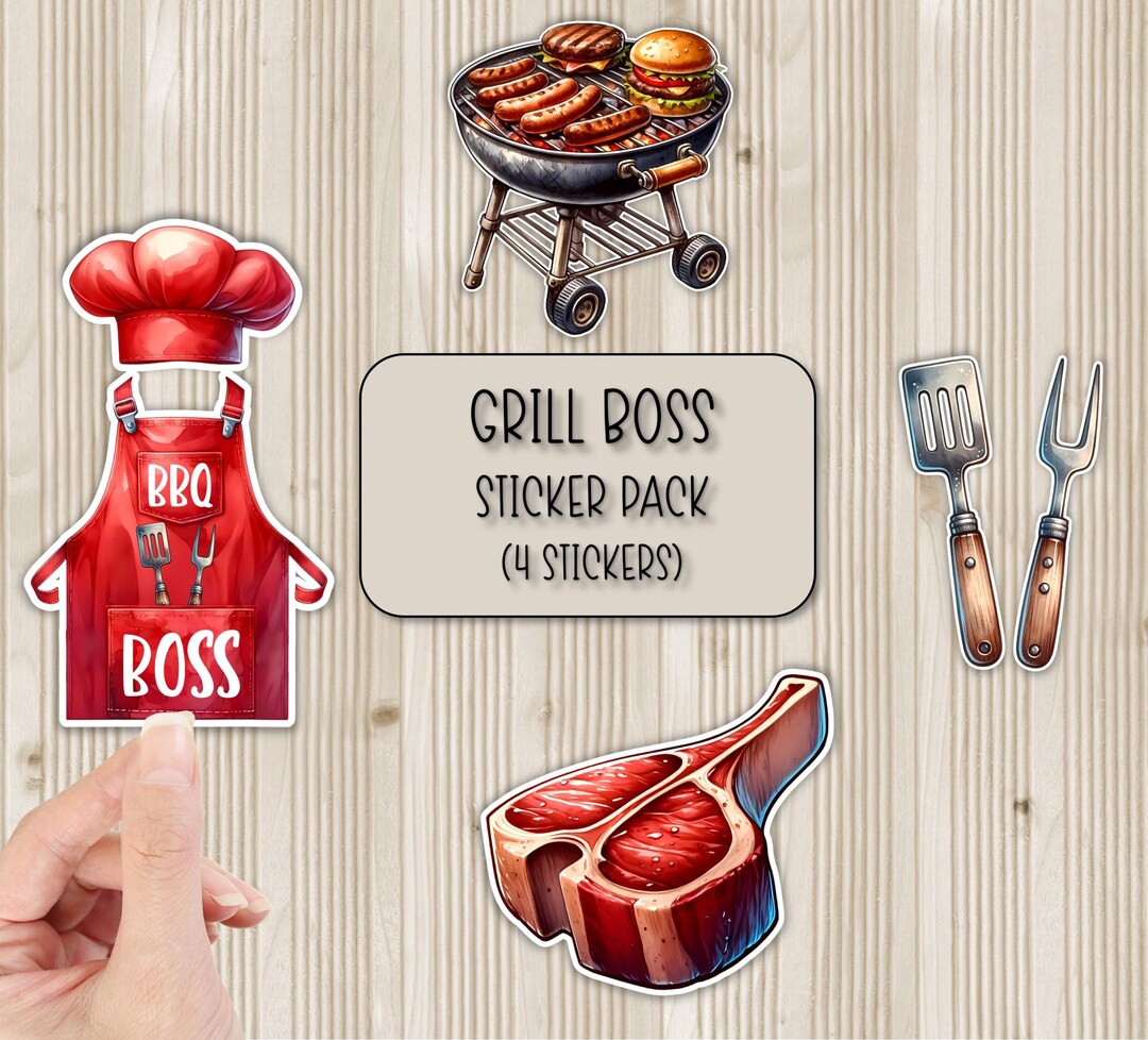 Grill Boss Sticker Pack | Laminated Stickers | Outdoors Stickers ...