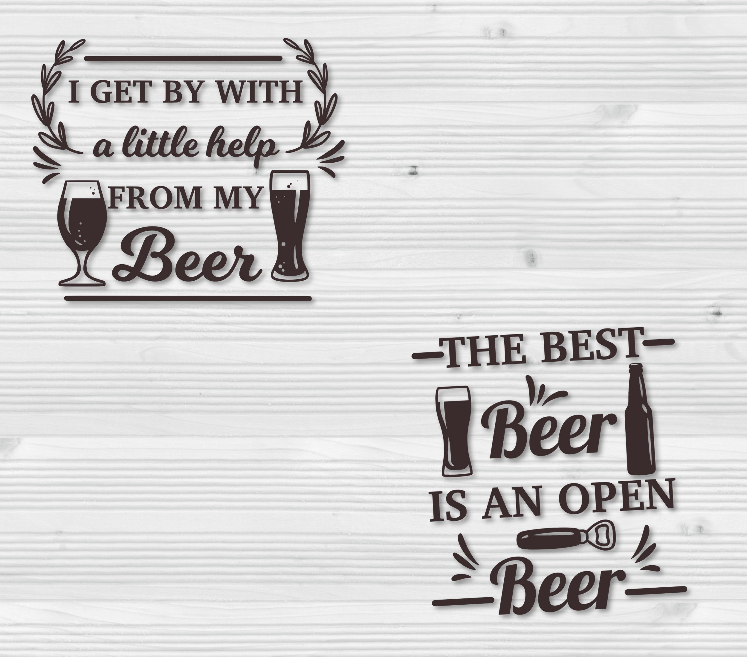 Beer Themed Vinyl Decals Beer Decals Bar Decor Decals Waterbottle ...