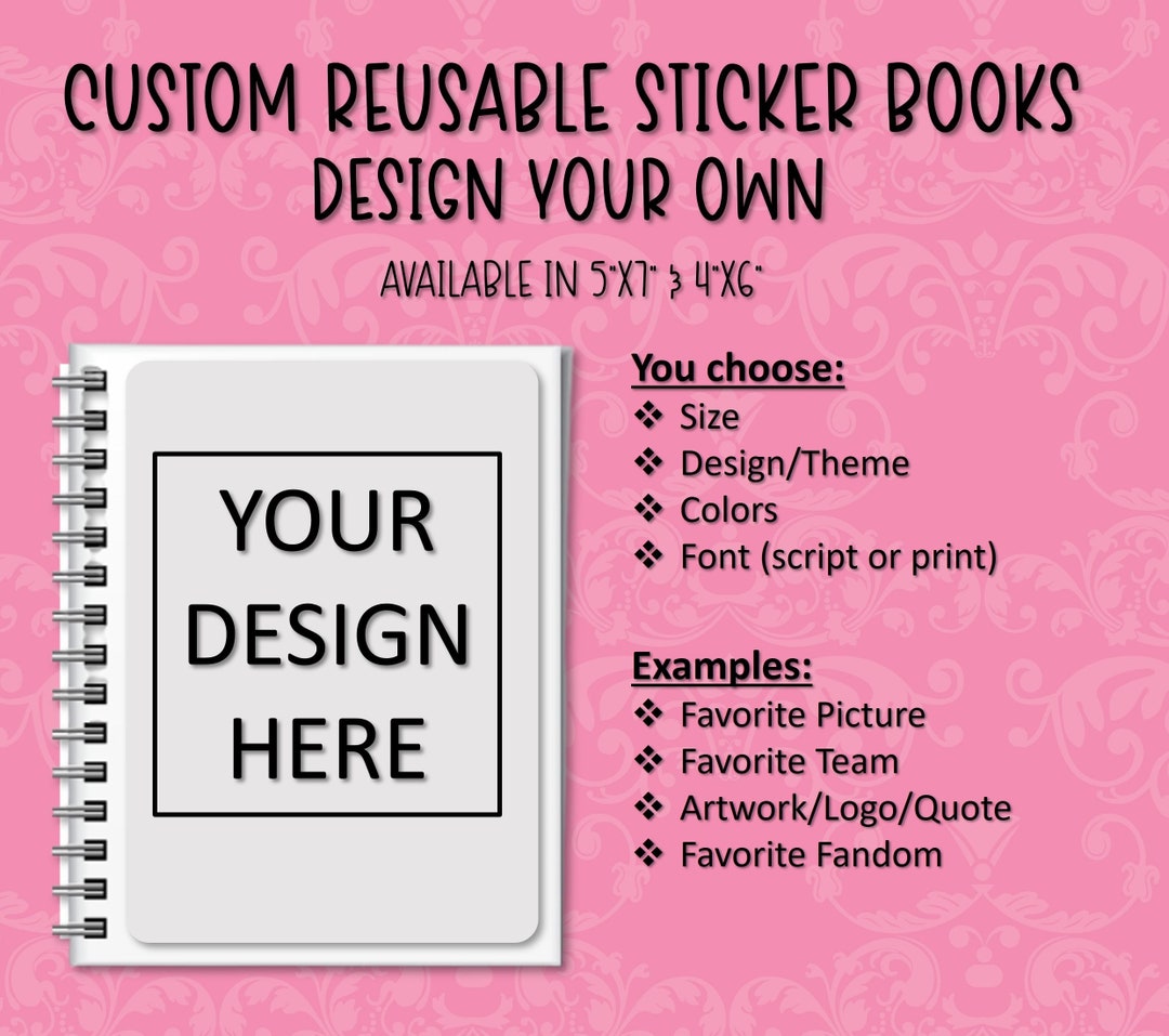 Custom Reusable Sticker Book | Sticker Album | Sticker Storage ...