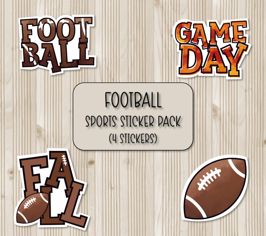 Football Sticker Pack | Sports Stickers | Scrapbooking Stickers ...