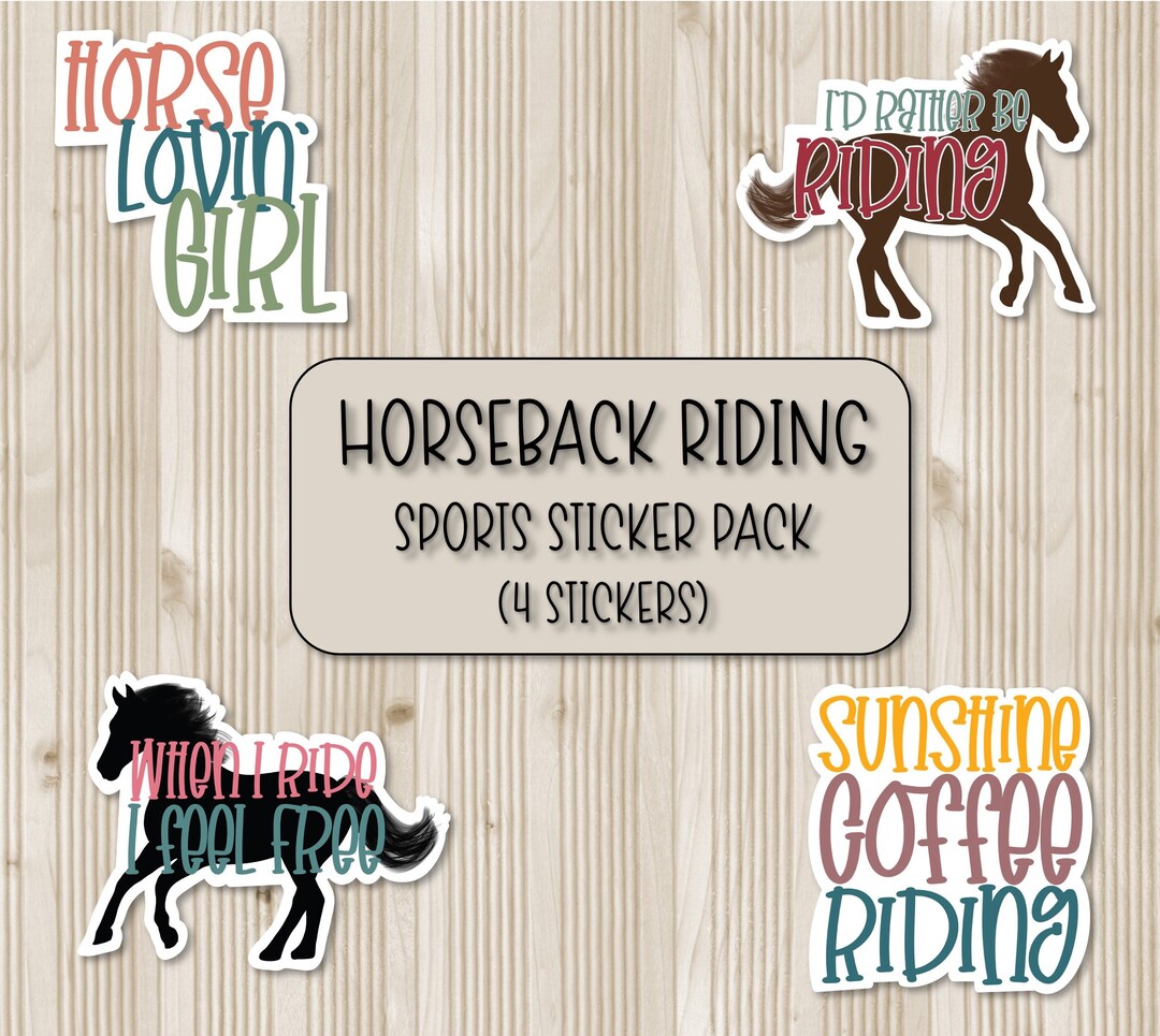 Horseback Riding Sticker Pack | Horse Stickers | Scrapbooking Stickers ...