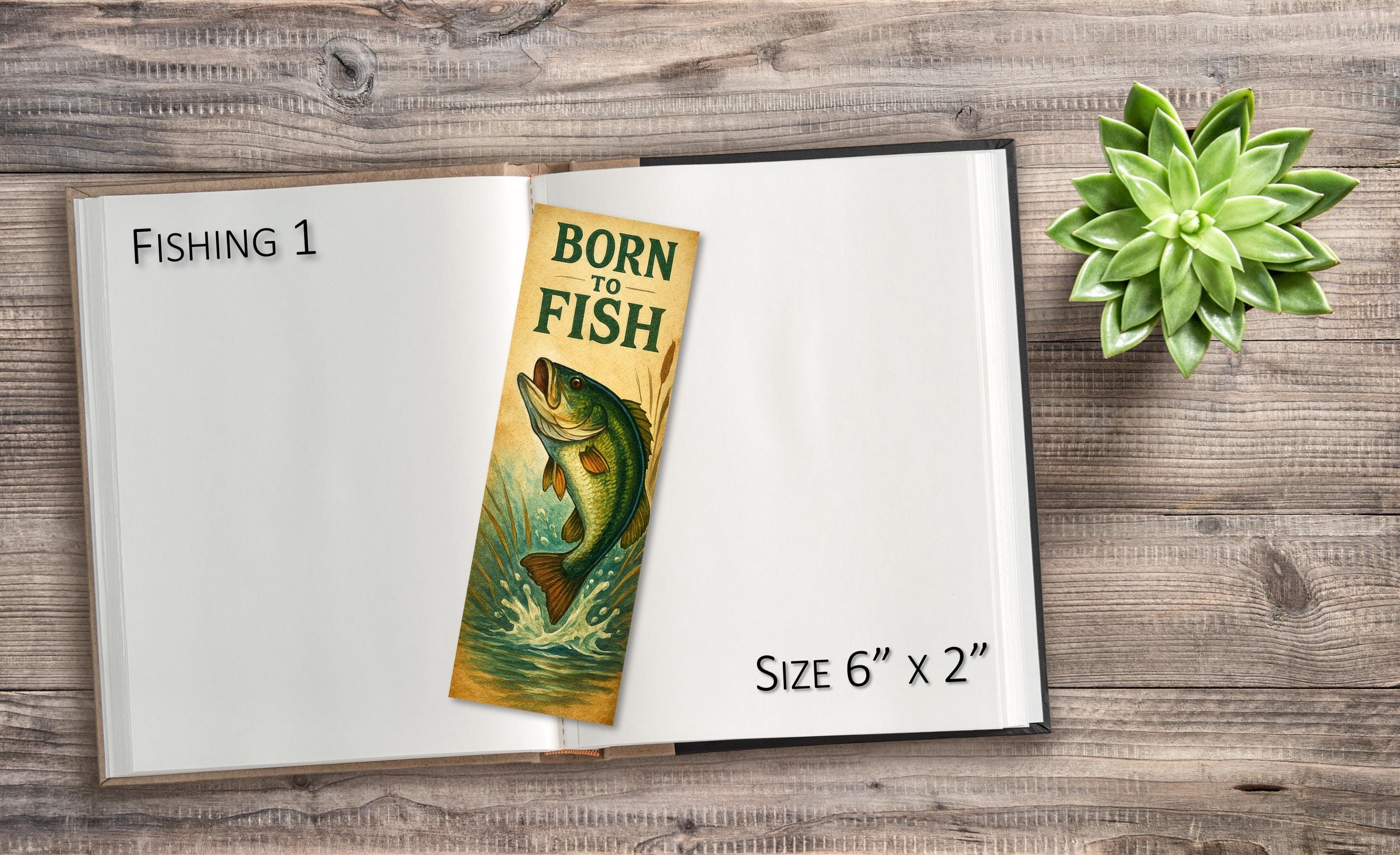 Fishing Bookmarks | Handmade Bookmark | Gift for Book Lover | Book ...