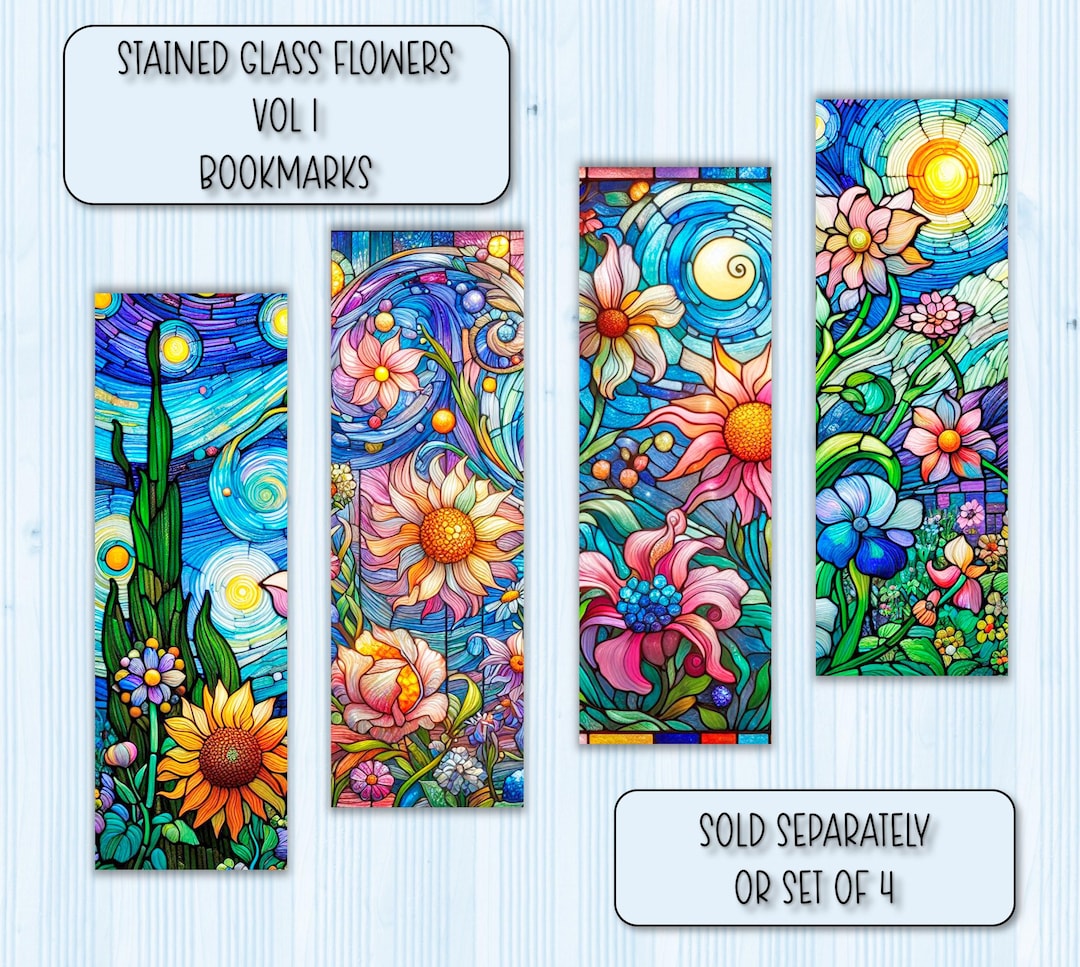 Stained Glass Vol 1 Bookmarks | Handmade Bookmark | Book Lover Gift ...