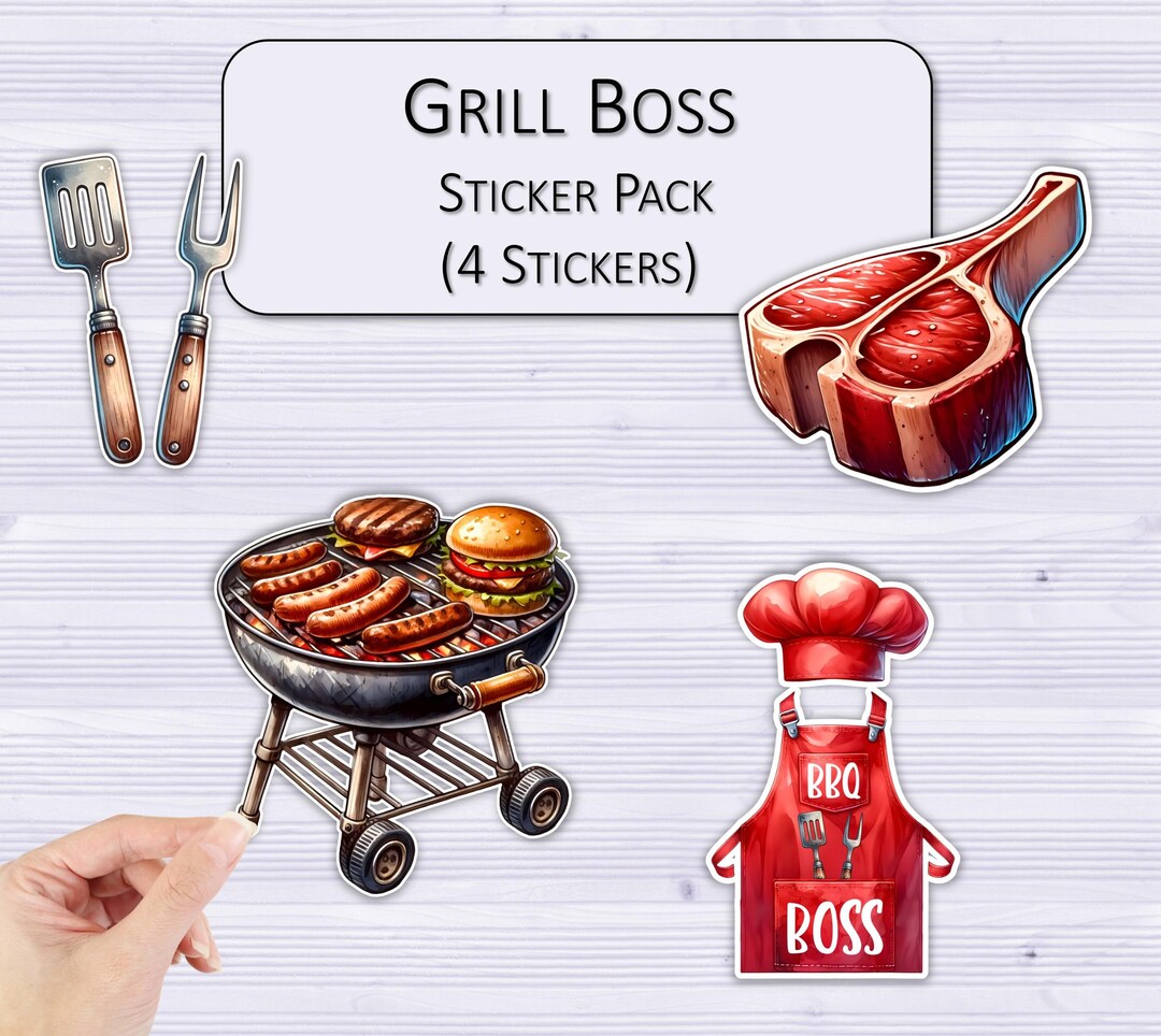 Grill Boss Sticker Pack | Laminated Stickers | Outdoors Stickers ...