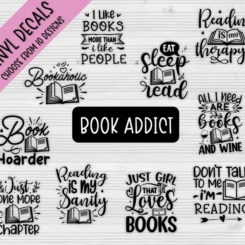 Reading Wall Decal - Etsy