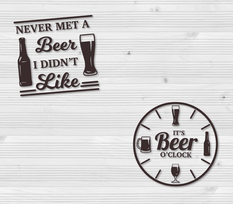 Beer Themed Vinyl Decals Beer Decals Bar Decor Decals Waterbottle ...