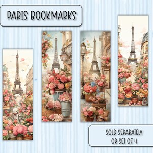 Paris Bookmark | Handmade Bookmark | Gift for Book Lover | Book Merch ...