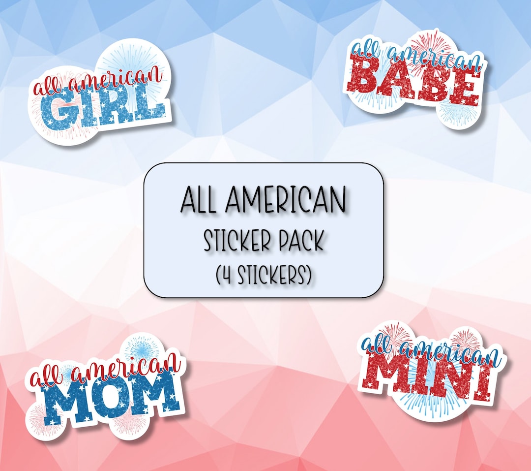 All American Sticker Pack | Patriotic Stickers | Scrapbooking Stickers ...