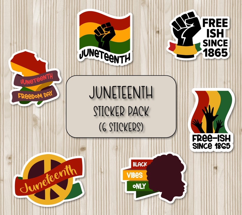 Juneteenth Sticker Pack Civil Rights Stickers Scrapbooking Stickers ...