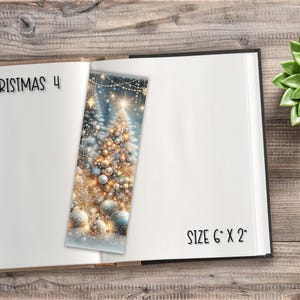 Gold Christmas Bookmarks | Handmade Bookmark | Gift for Book Lover ...