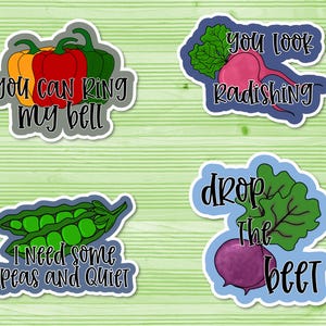 Food Pun Stickers | Laminated Stickers | Funny Food Decals | Dad Joke ...