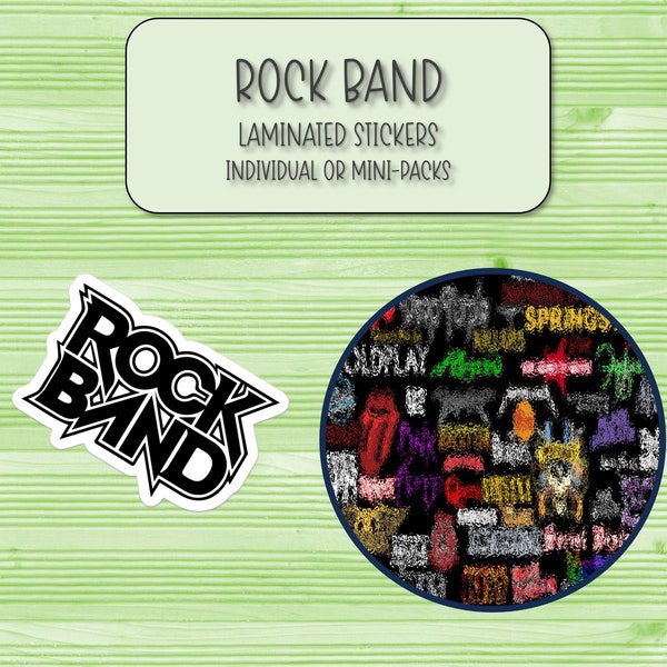 Rock Band Stickers - Etsy