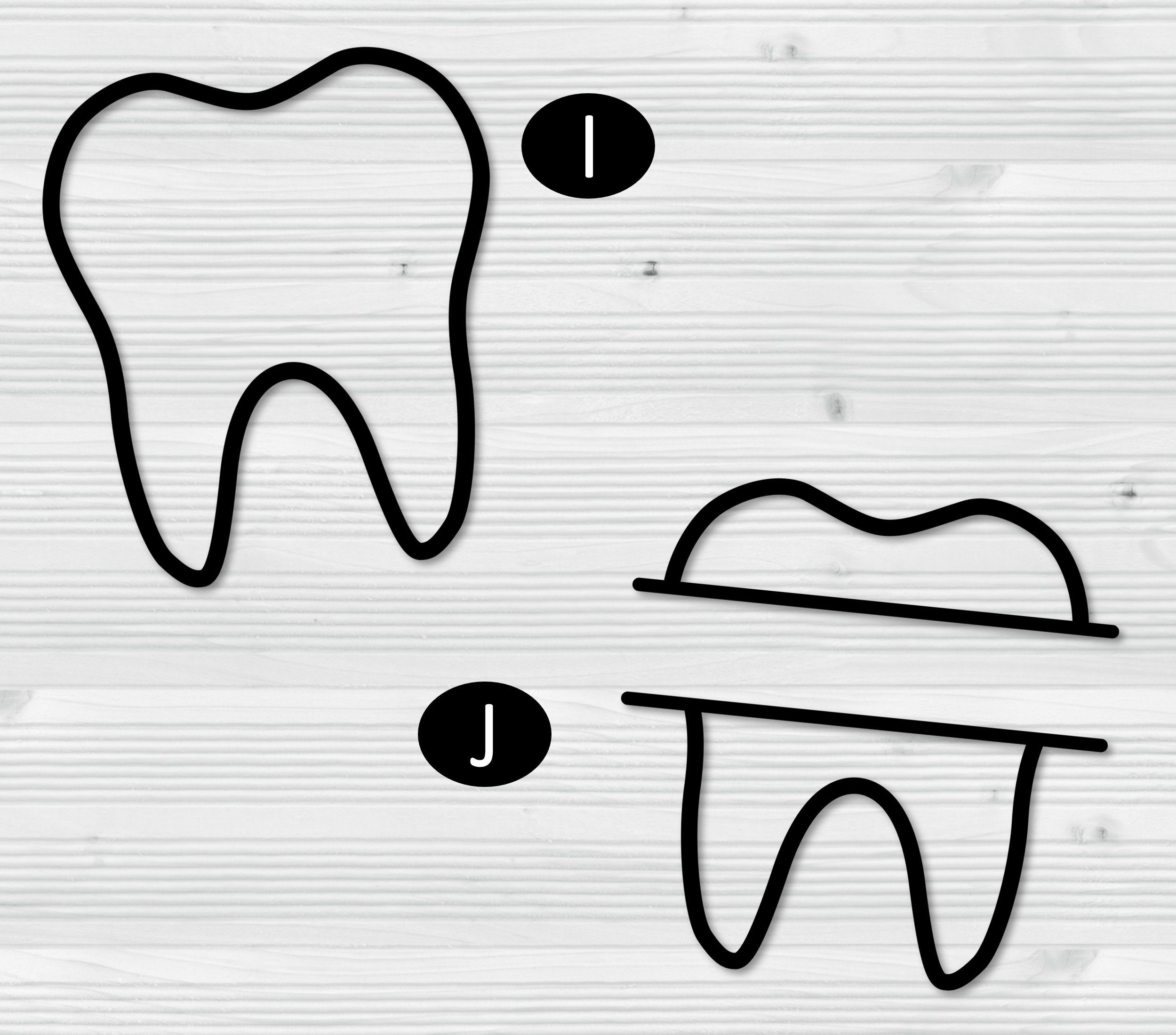 Dental Vinyl Decals Tooth Decals Dental Hygiene Decals Waterbottle ...