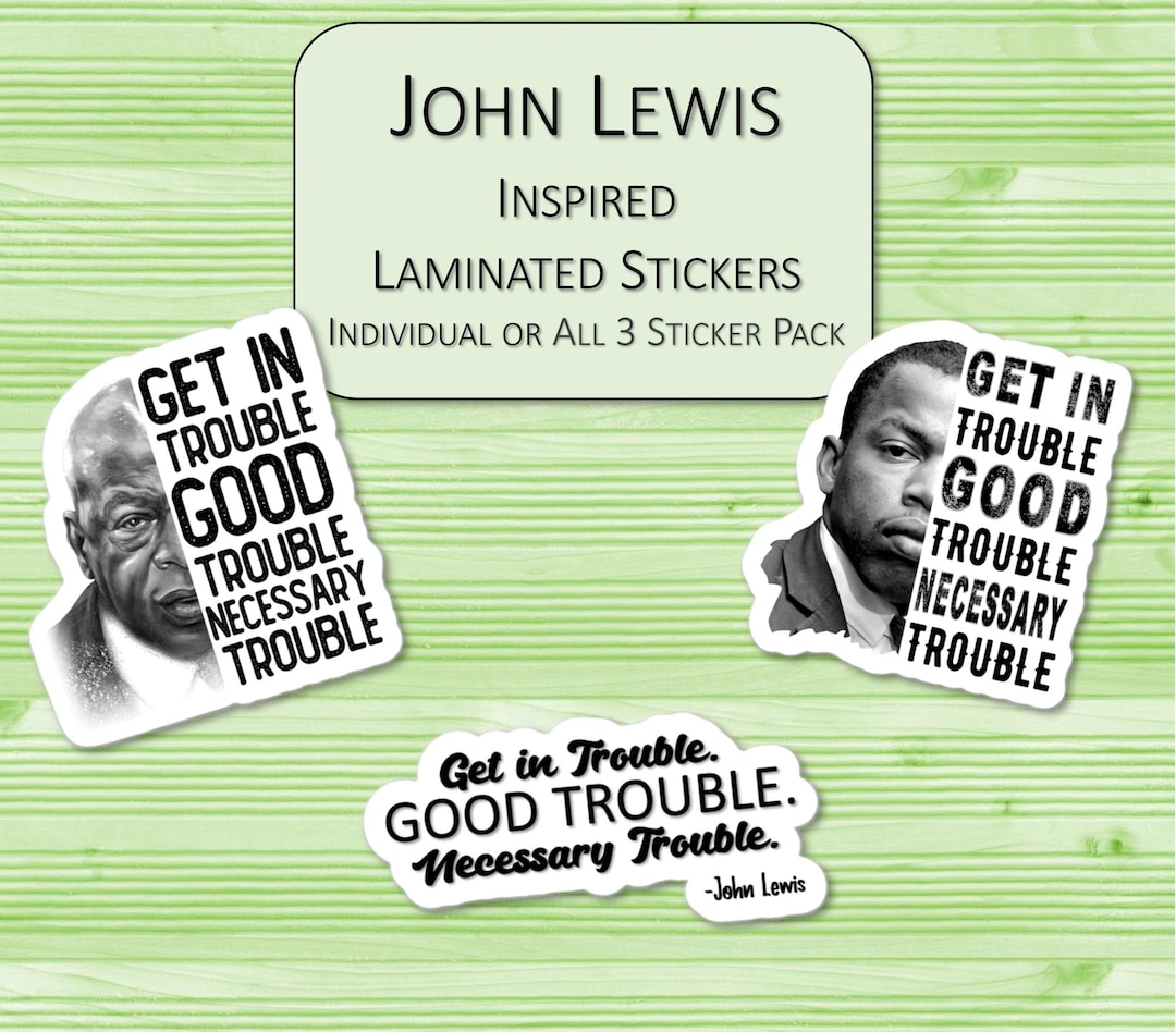 John Lewis Inspired Sticker | Laminated Stickers | Weatherproof ...