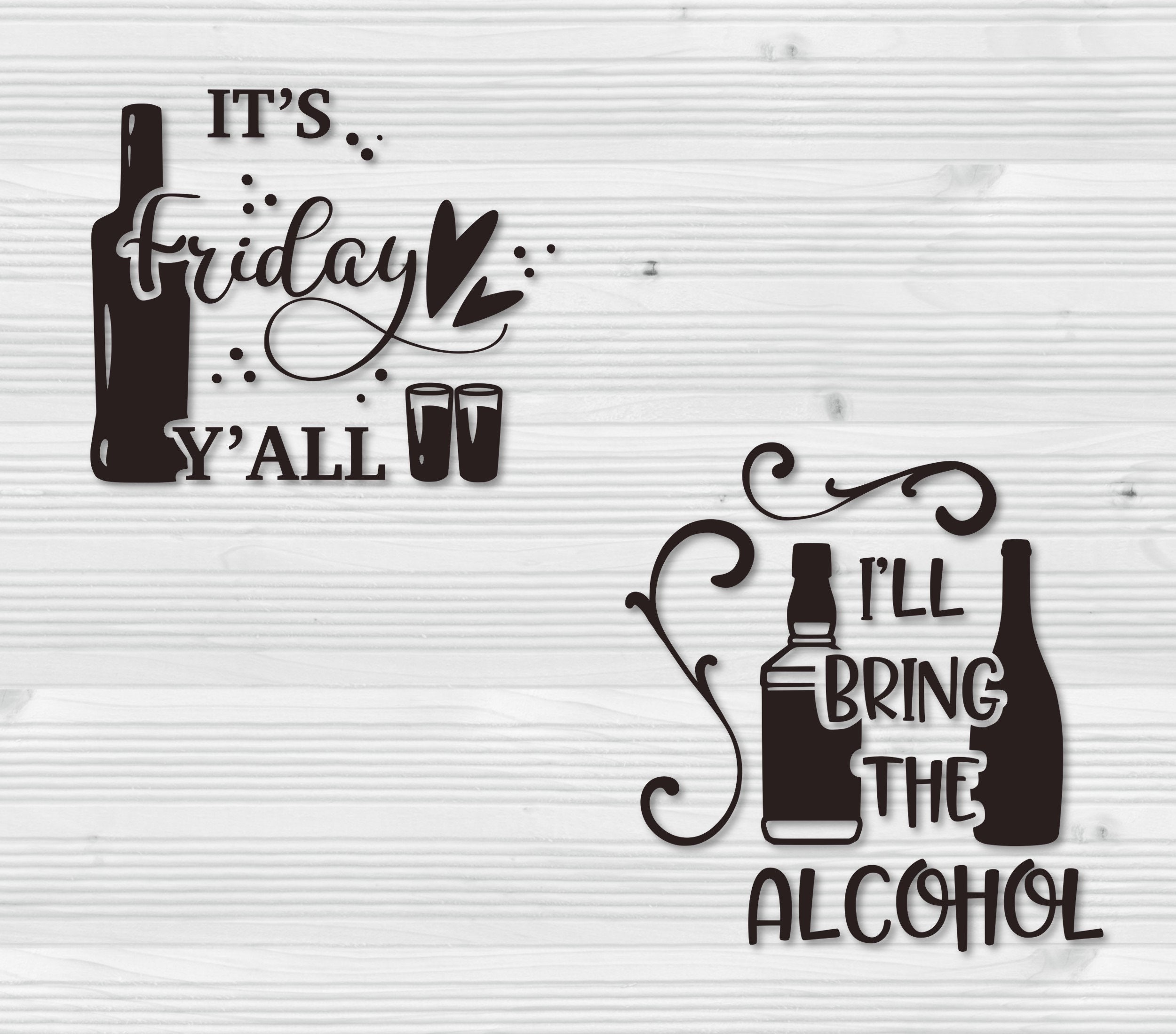 Alcohol Vinyl Decals Beer and Alcohol Themed Decals Waterbottle Decals ...