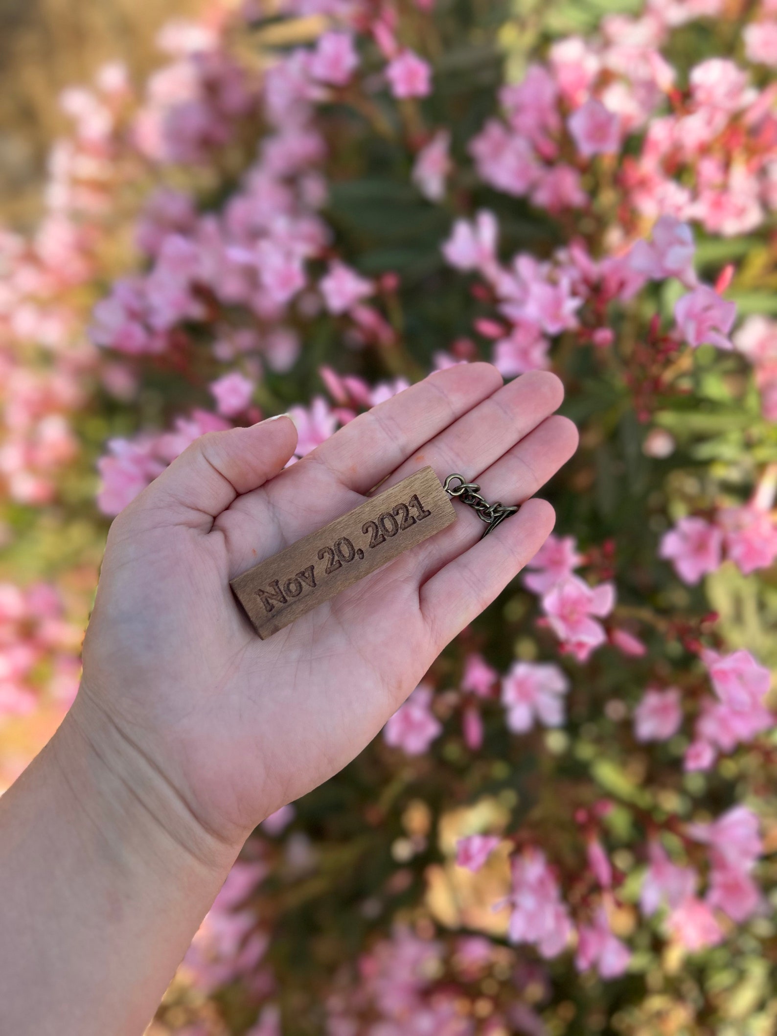 Wood Engraved Key Chain Anniversary Wedding Gift - Etsy