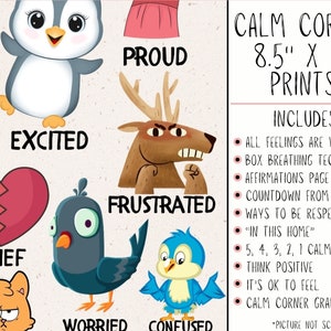 Calming Corner Prints Transform Your Learning Space With Montessori ...