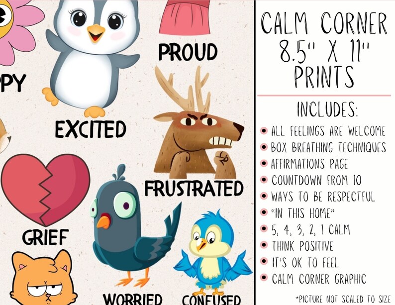 Calming Corner Prints Transform Your Learning Space With Montessori ...