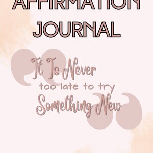 Digital Daily Minimalist Affirmation Journal for Women. Includes Shadow ...