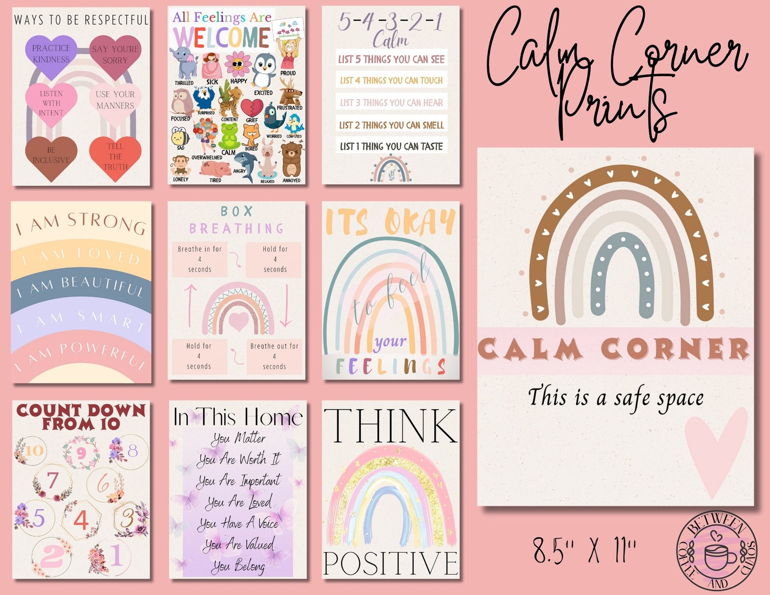 Calming Corner Prints Transform Your Learning Space With Montessori ...