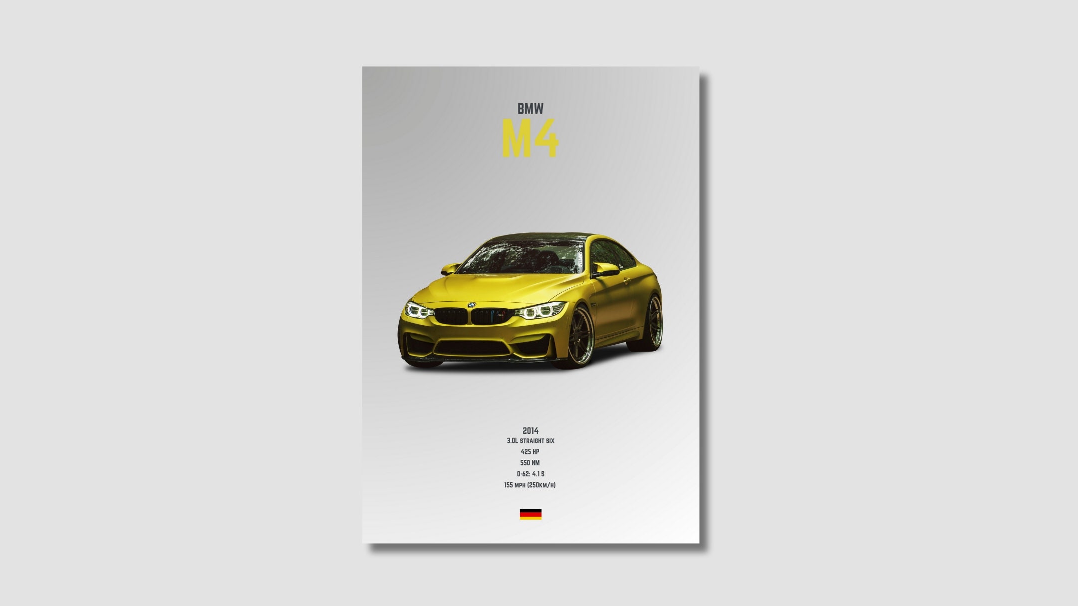BMW M4 Poster Print Wall Art Digital Artwork Black - Etsy