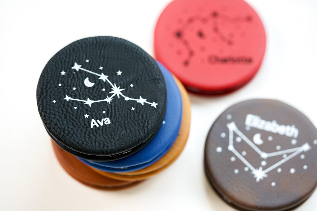 Personalized Compact Mirror, Small Round Mirror, Makeup Mirror ...
