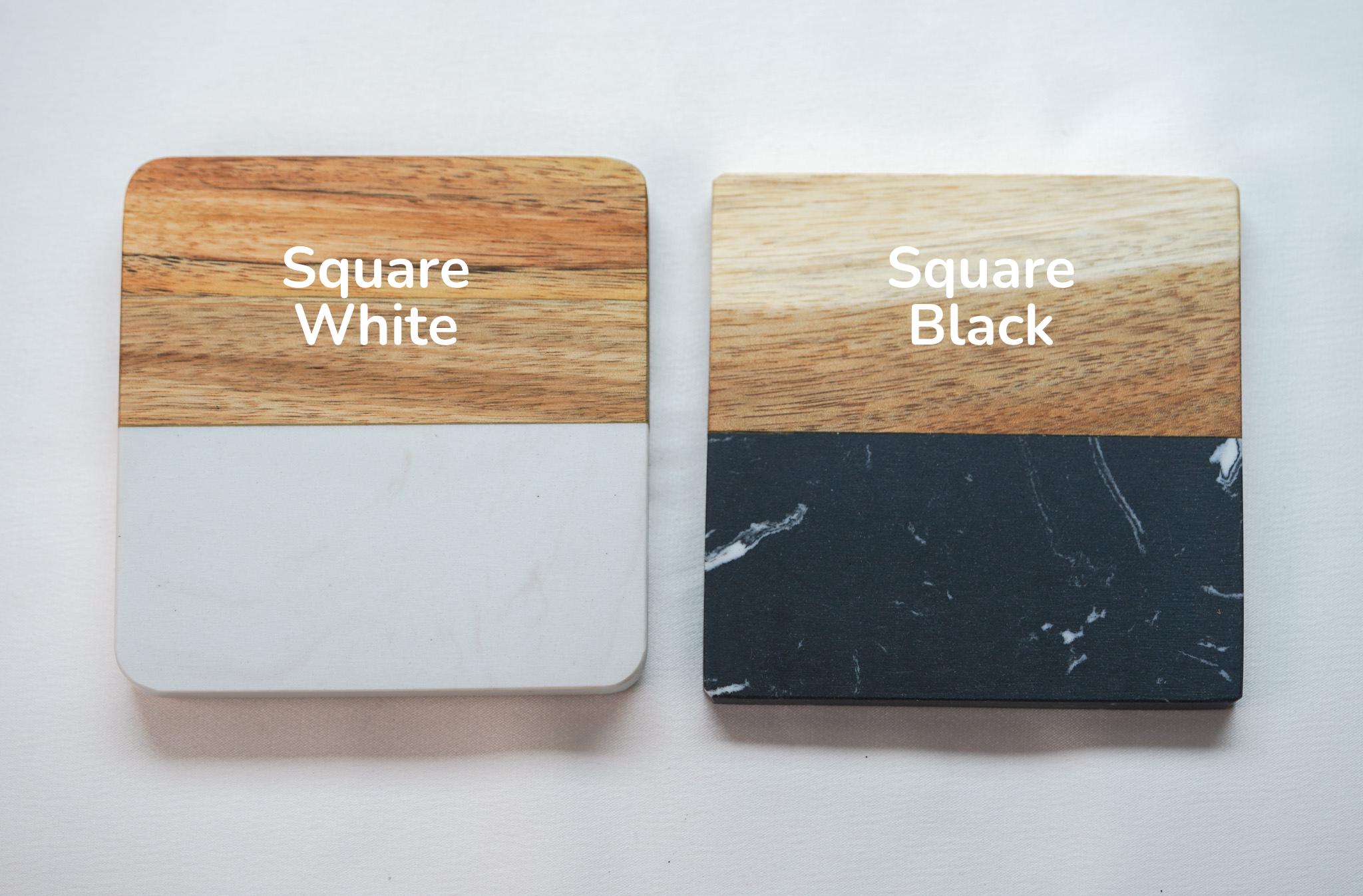 Personalized Marble & Wood Coasters, Anniversary Gift, Engagement Gift ...