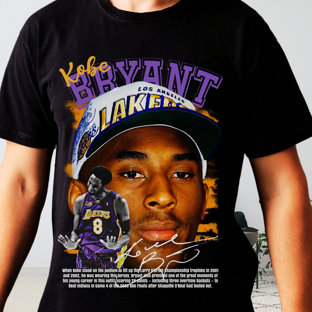 Kobe Bryant Los Angeles Throwback Graphic T-shirt, Kobe Bryant Vintage ...