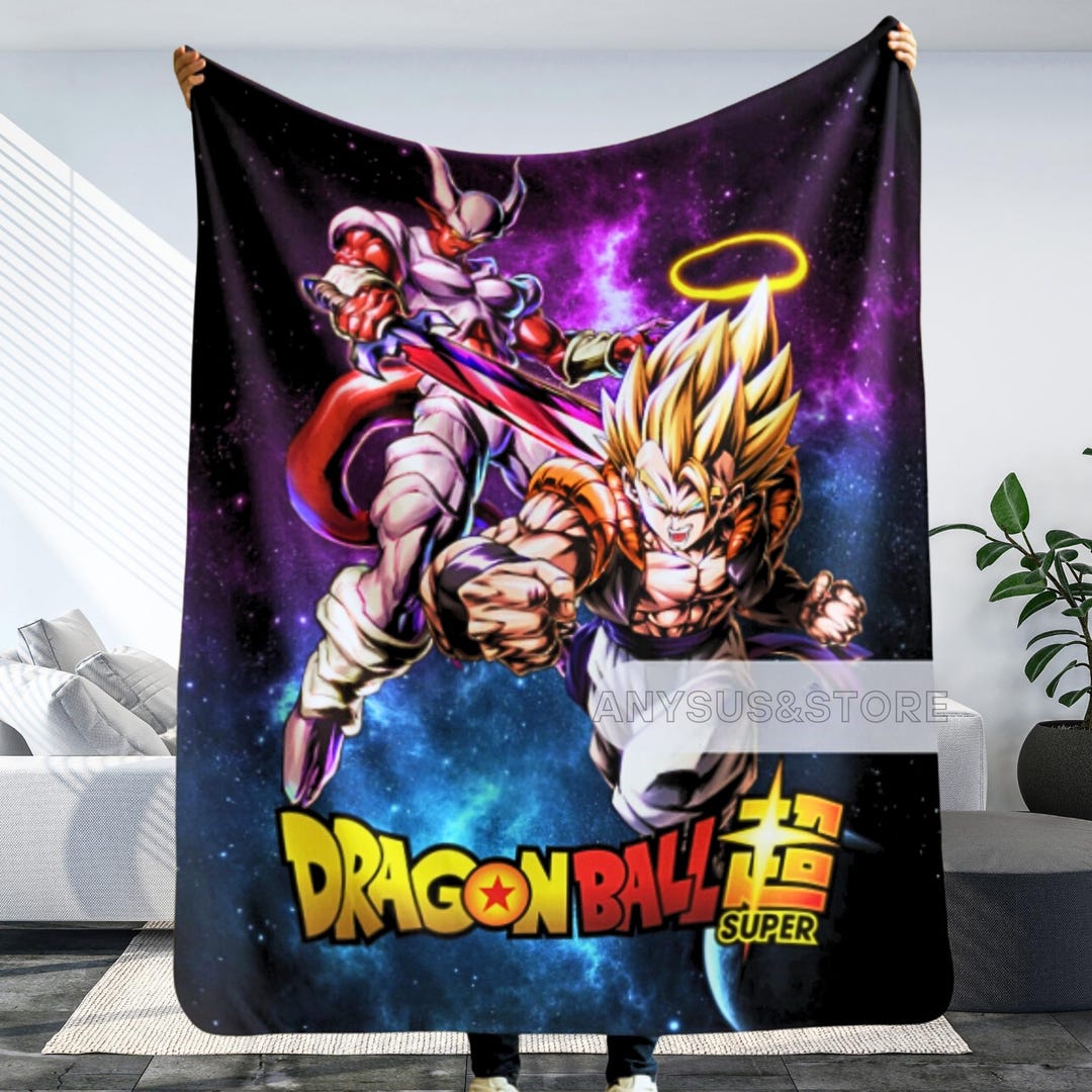 Anime Dragon Ball Sherpa Blanket for Fans Gift, Two-color Anime Fleece ...