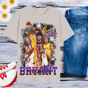Kobe Bryant Lakers 24 Throwback Graphic T-shirt, Kobe Bryant Vintage ...