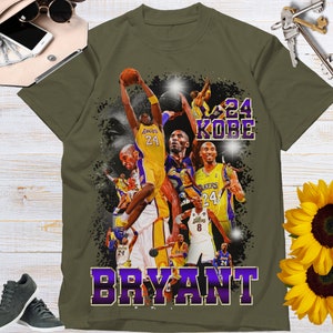 Kobe Bryant Lakers 24 Throwback Graphic T-shirt, Kobe Bryant Vintage ...