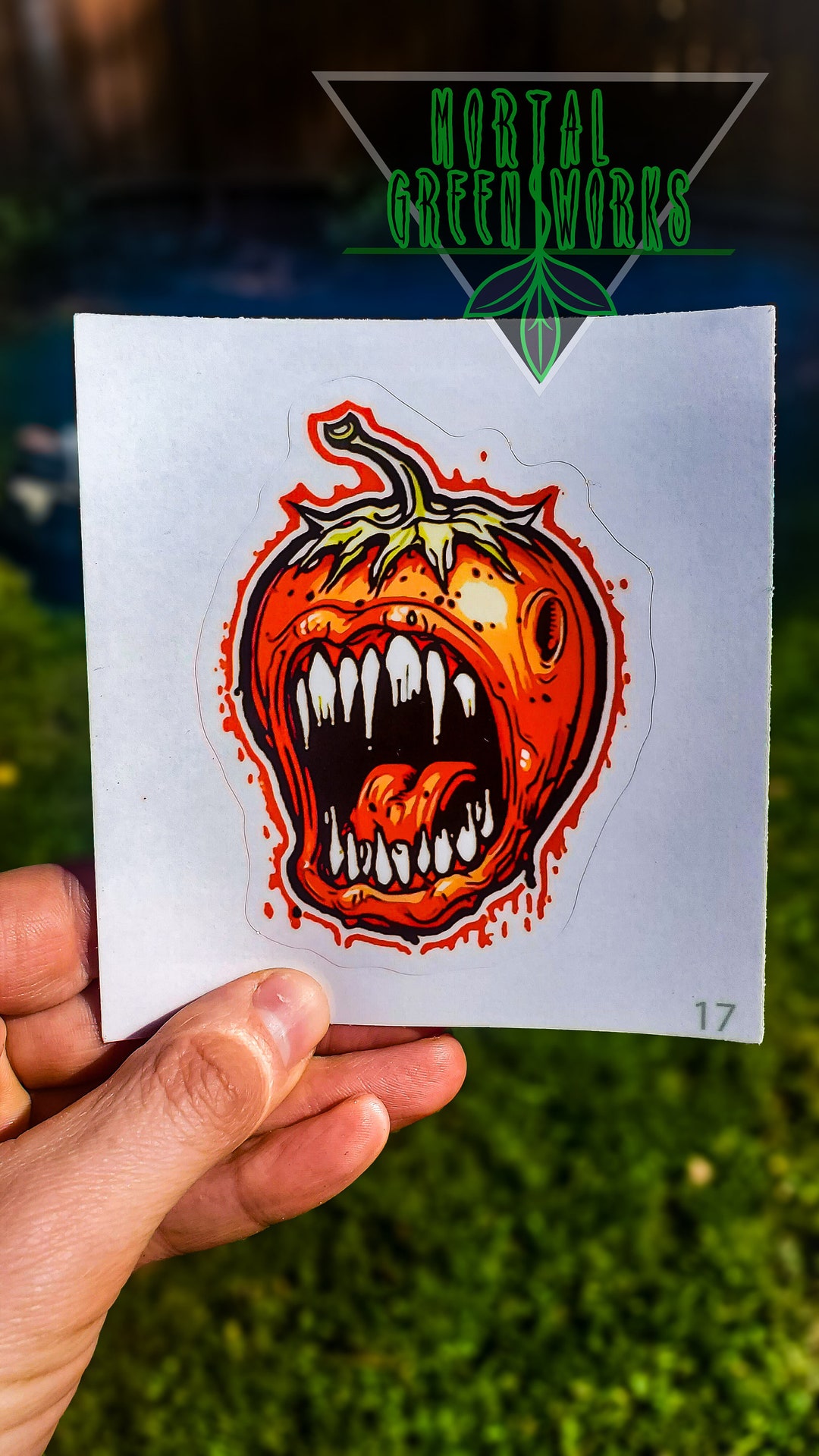 Wild Strawberry, Horror Fruit Sticker - Etsy