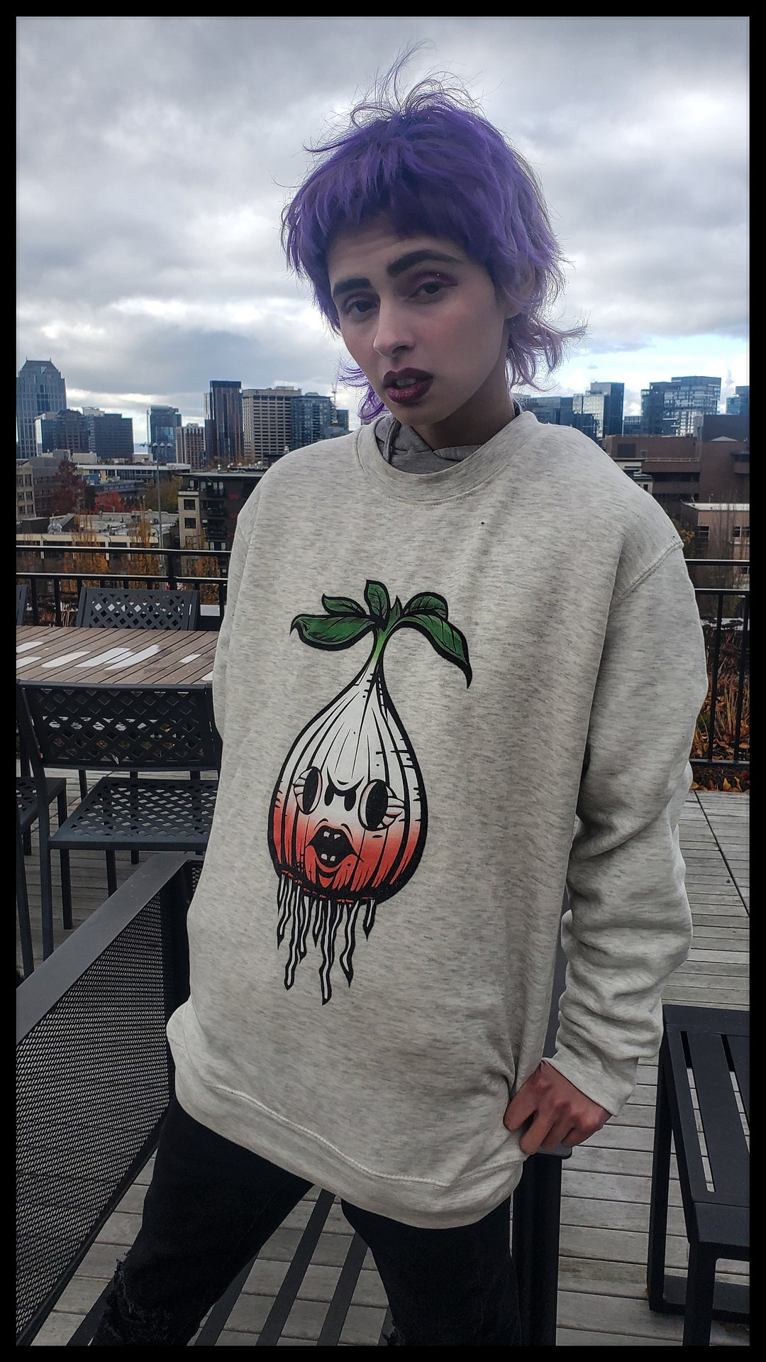 Sinisiter Radish Crewneck Sweatshirt - Etsy