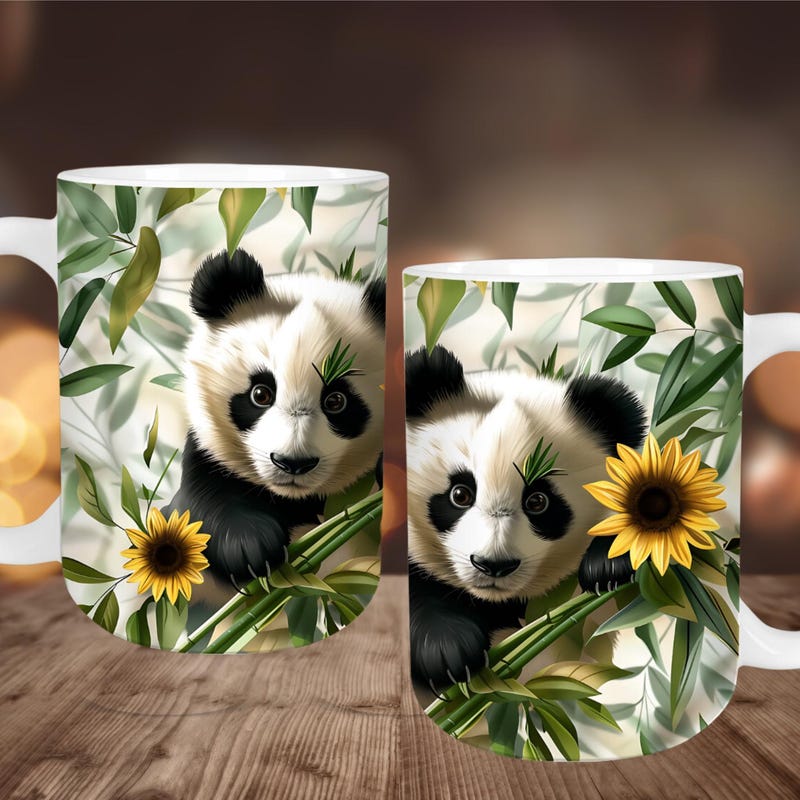 Panda Mug - Etsy