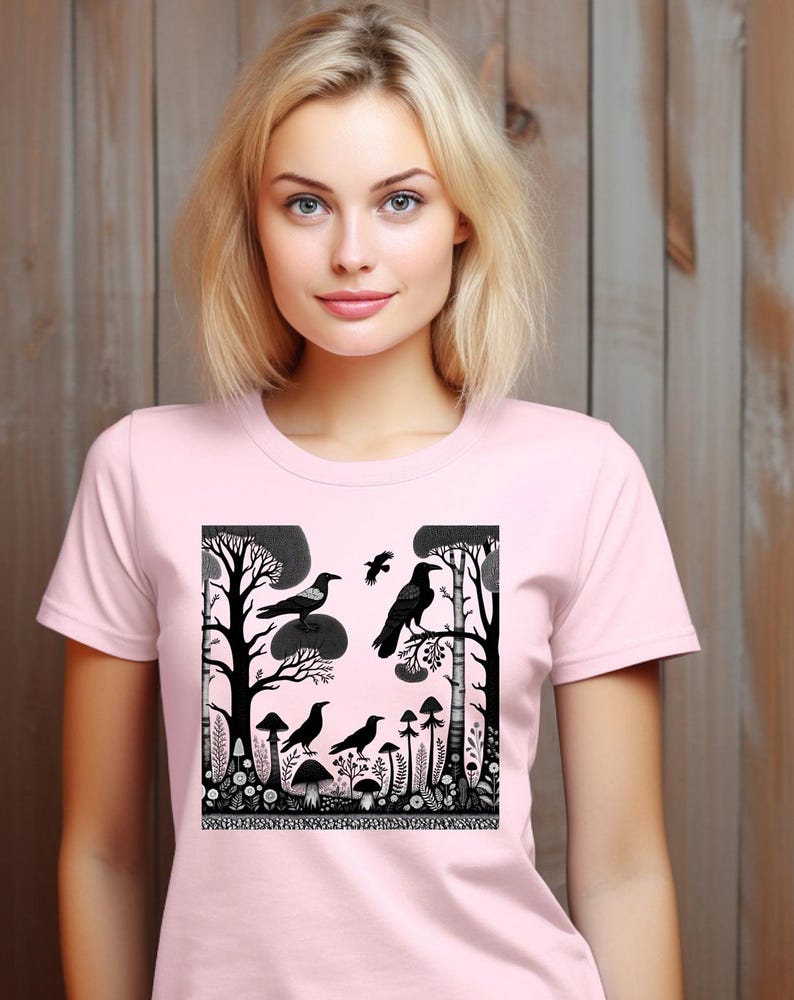 Crows, Folklore, Forest Core, Trees, Art, Mushroom, Cottage Core ...
