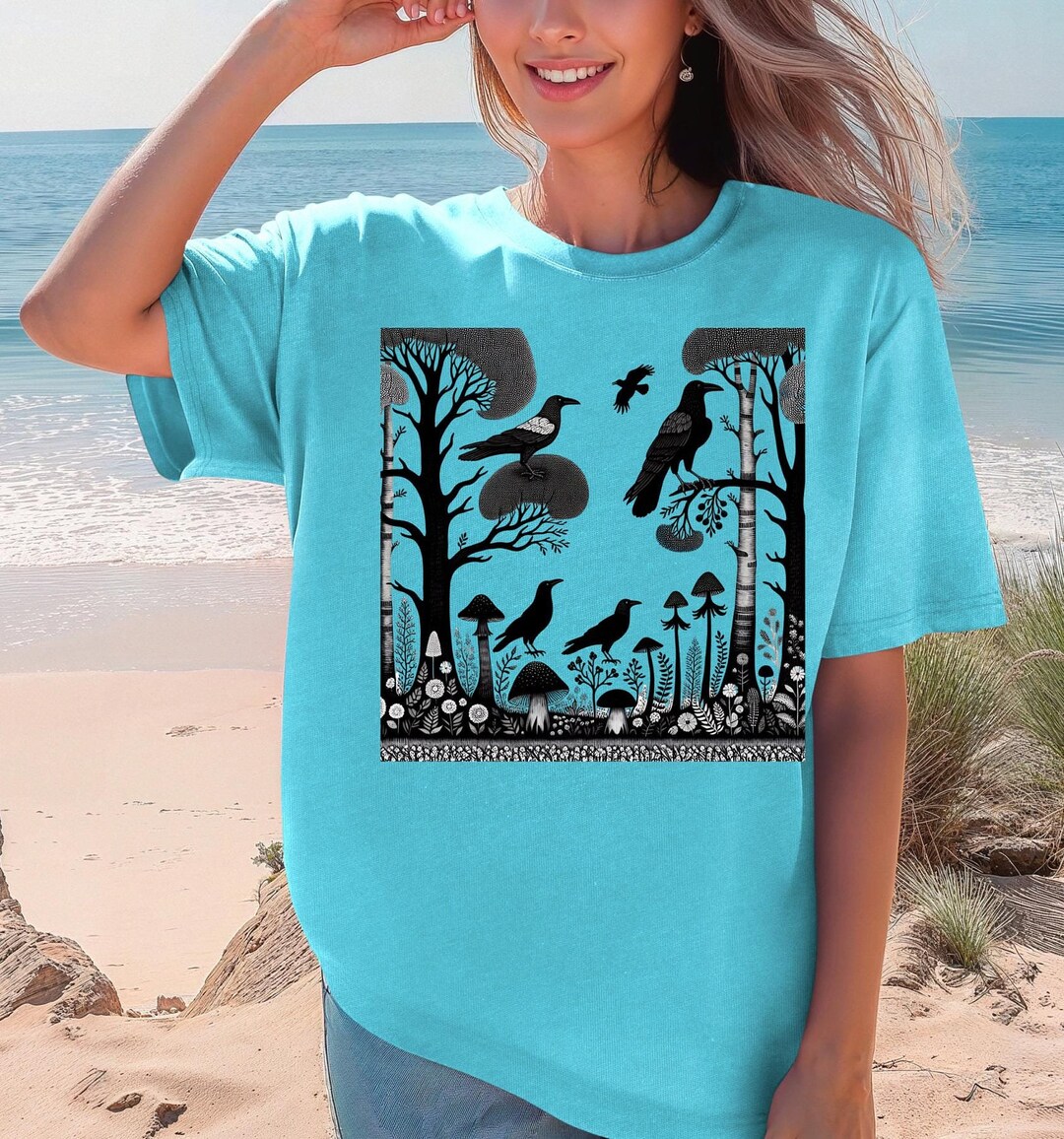 Crows, Folklore, Forest Core, Trees, Art, Mushroom, Cottage Core ...