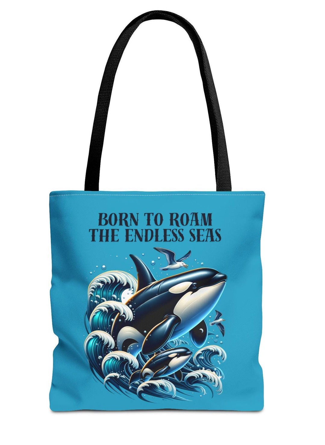 Orca Whale, Tote, Ocean Orca Whale, Beach Bag, Orca Tote Bag, Beach ...