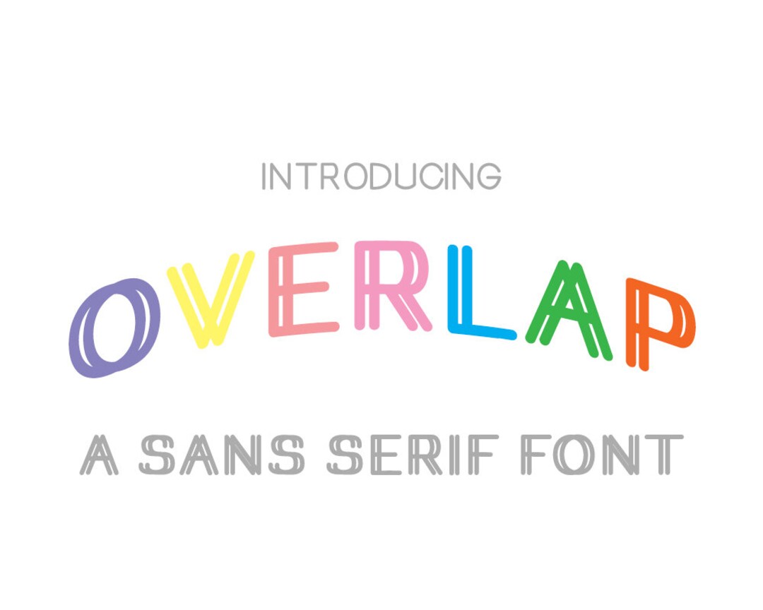 Overlap Font, Multiline Display Font , Logo Sans Serif Font , Branding ...