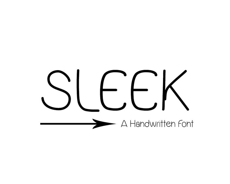 Sleek Font-font,line,handwritten Script Font, Cricut Fonts, Calligraphy ...