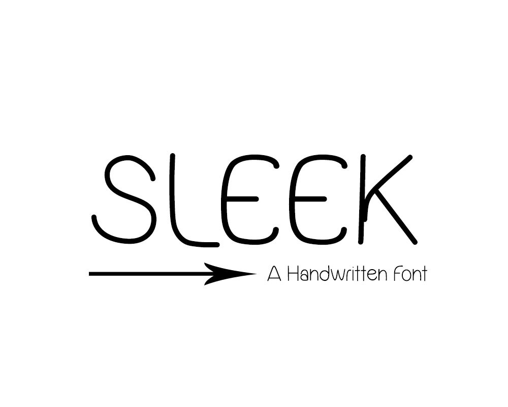 Sleek Font-font,line,handwritten Script Font, Cricut Fonts, Calligraphy ...