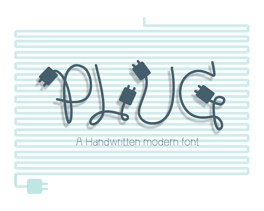 Plug Font ,handwritten Font, Catoon Font, Logo Font,branding Font ...