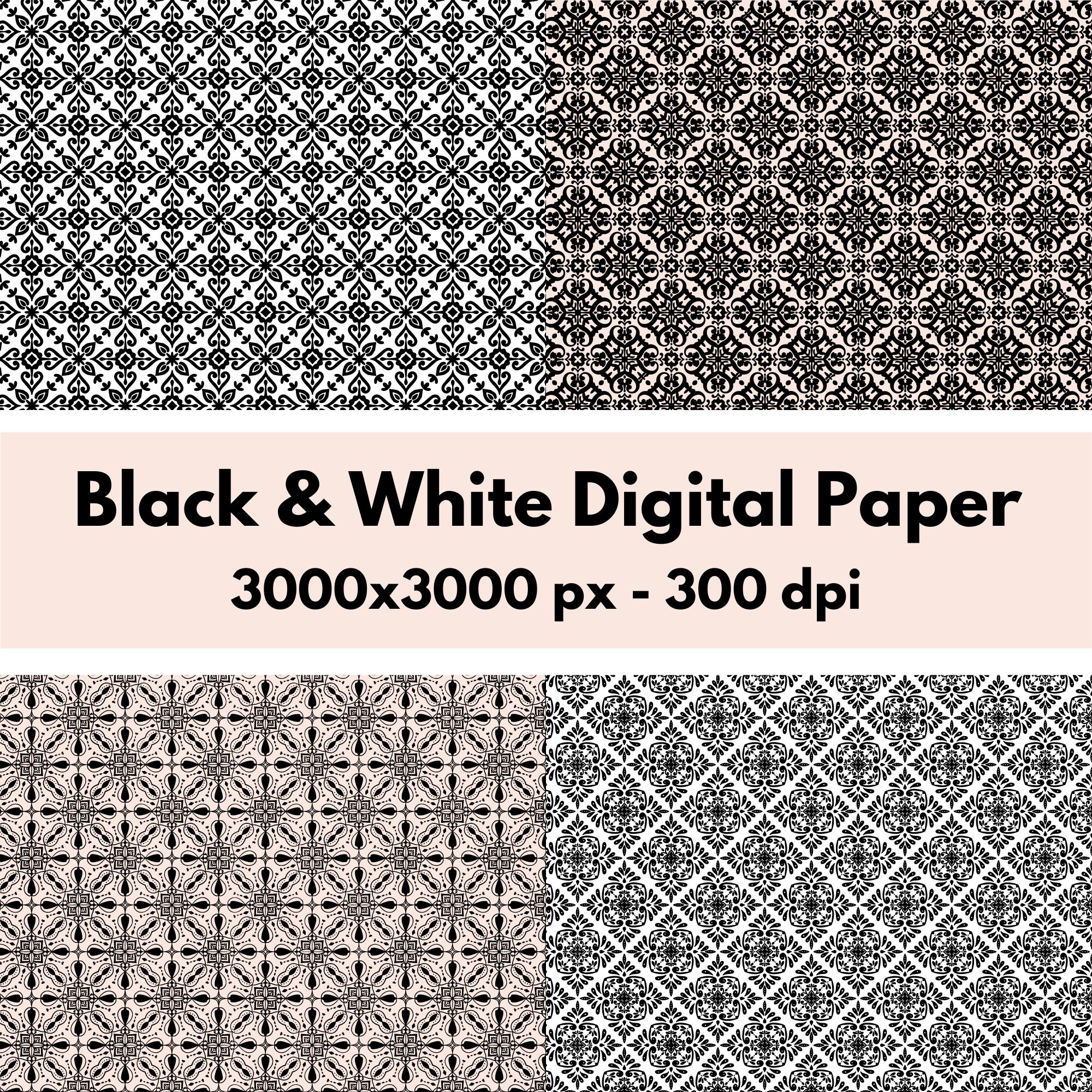 16 Zentangle Seamless Patterns: Hand-drawn Mandala Digital Papers (JPG ...