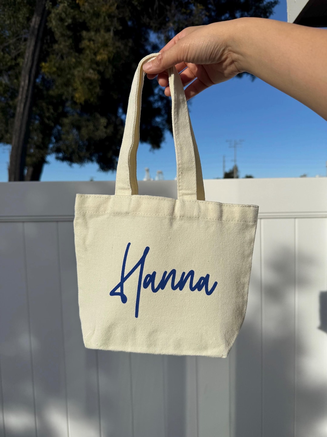 Personalized Mini Canvas Tote Bags, Personalized Canvas Tote Bag ...