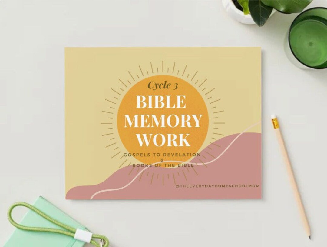 CC Cycle 3 Bible Flashcards Printable Memory Work Foundations ...