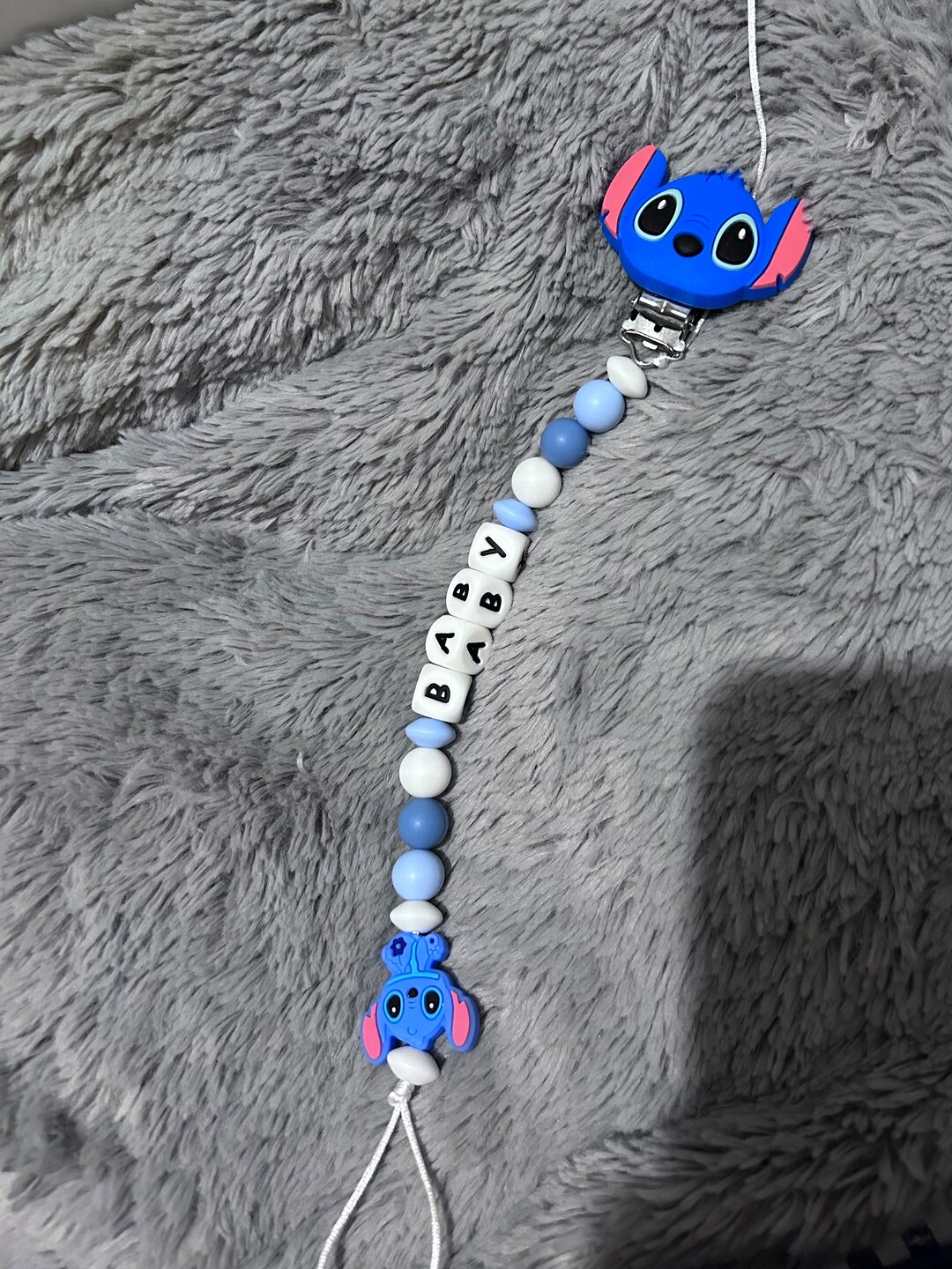 Personalized Disney Stitch Pacifier Clip - Etsy