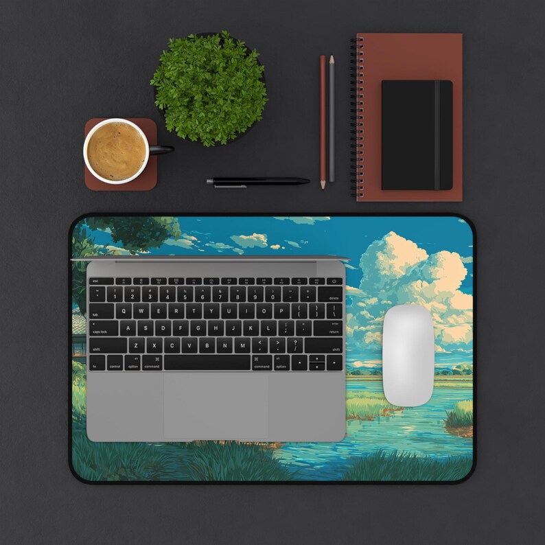 Studio Ghibli Desk Mat – MINAMO NO SHOJI, Anime Office Decor - Etsy