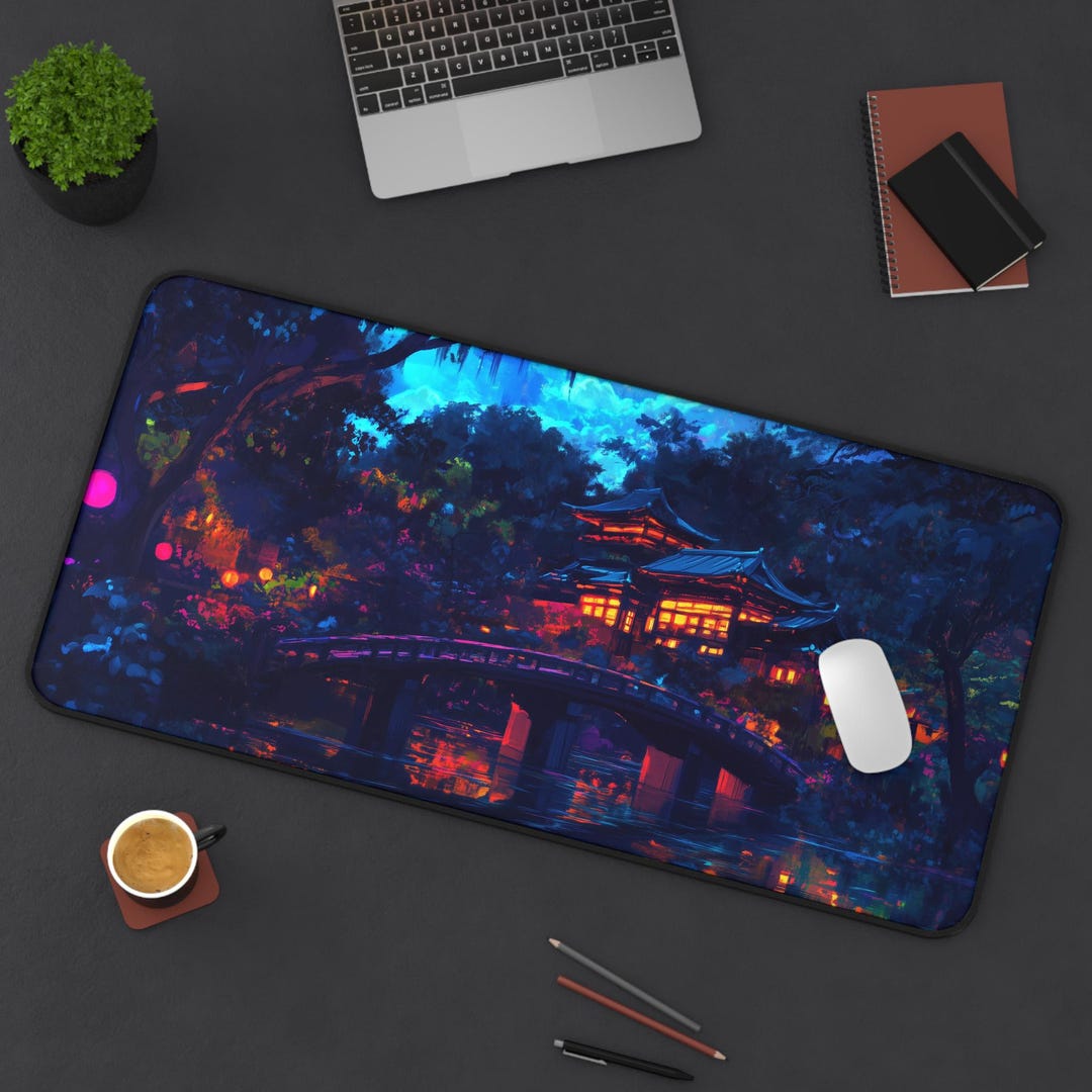 Ghibli Desk Mat - GHIBLIGLOW - Anime Mouse Pad - Japan Deskmat ...