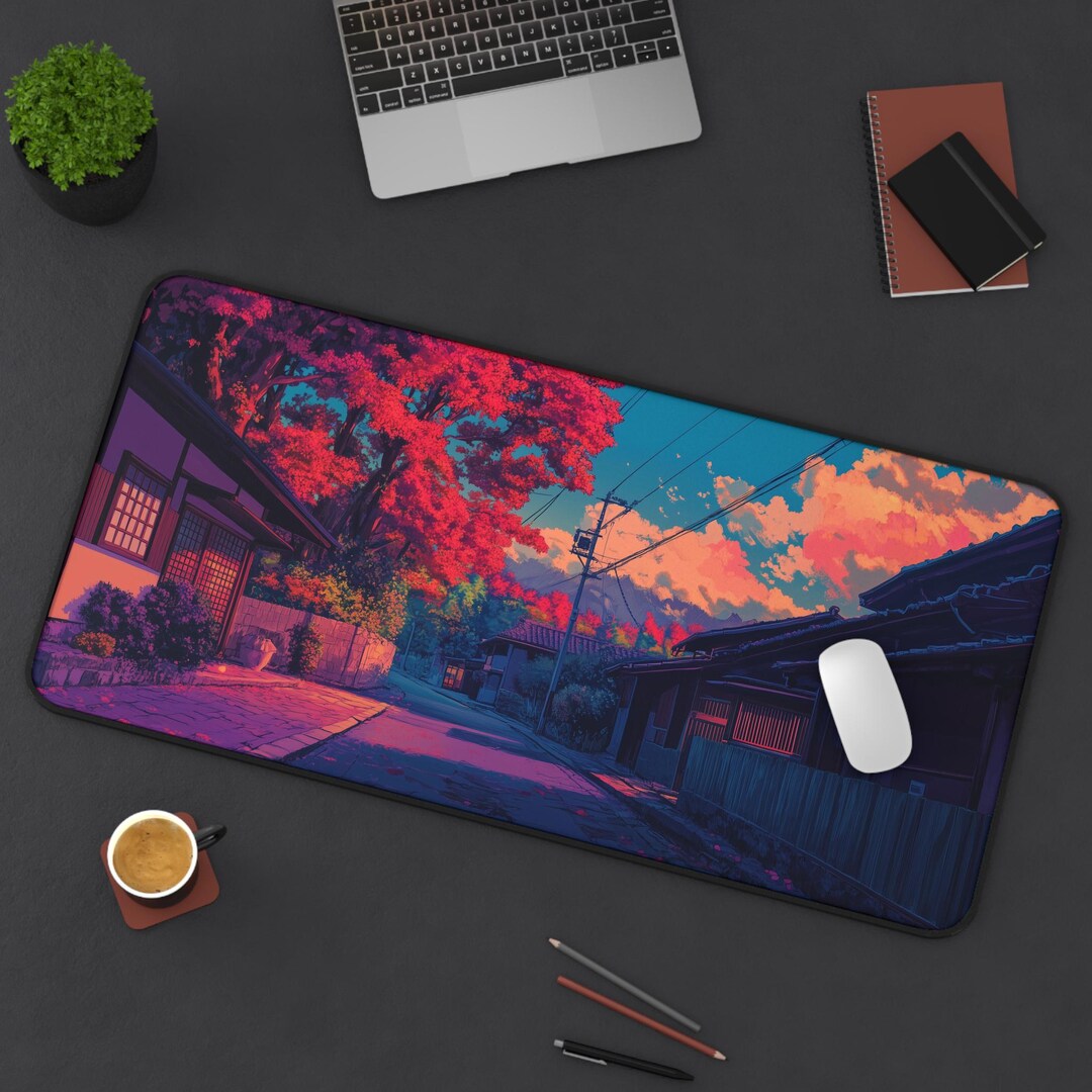 Ghibli Desk Mat - KOMOREBI ROAD - Anime Mouse Pad - Japan Deskmat ...