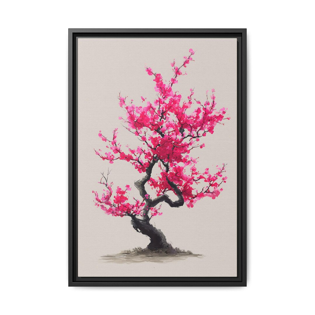 Lofi Wall Art - AKARI NO HANA - Framed Canvas Print - Japanese Style ...